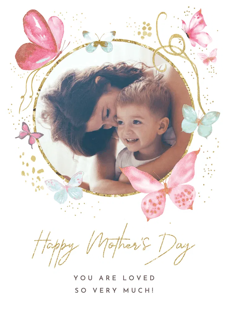 Magical Butterflies Photo Mother S Day Card Greetings Island