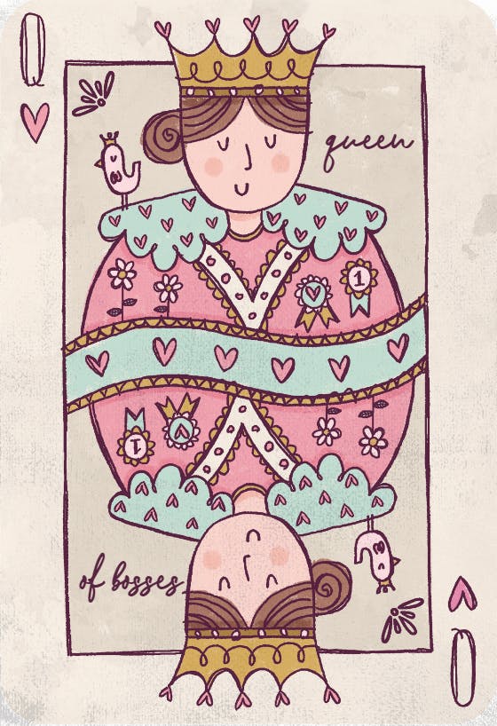 Queen Of Bosses - Boss Day Card | Greetings Island
