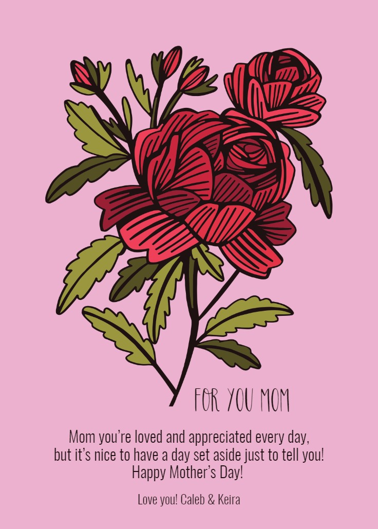 Rosy Red - Mother's Day Card (Free) | Greetings Island