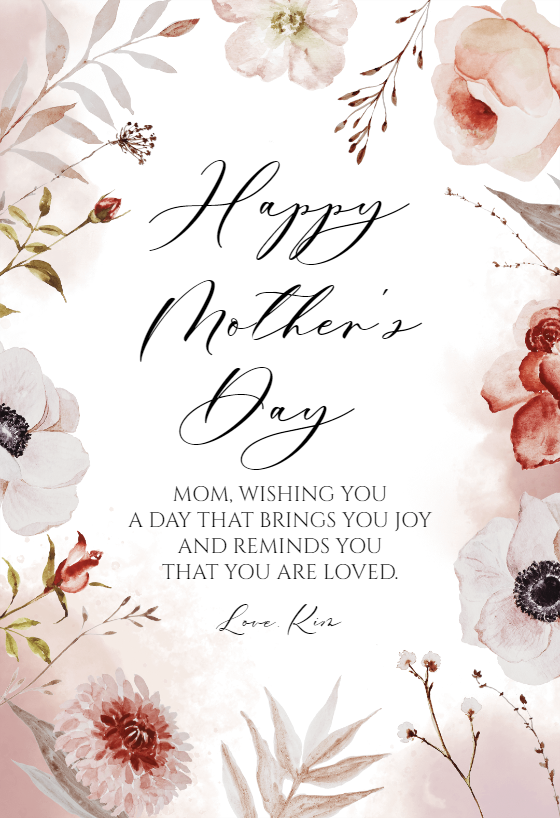 Softly Blooming - Mother's Day Card | Greetings Island