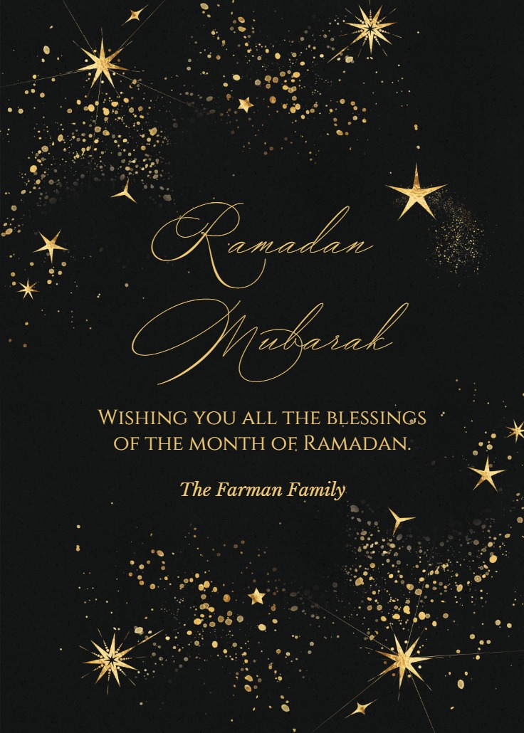 Sparking Stars - Ramadan Card (Free) | Greetings Island