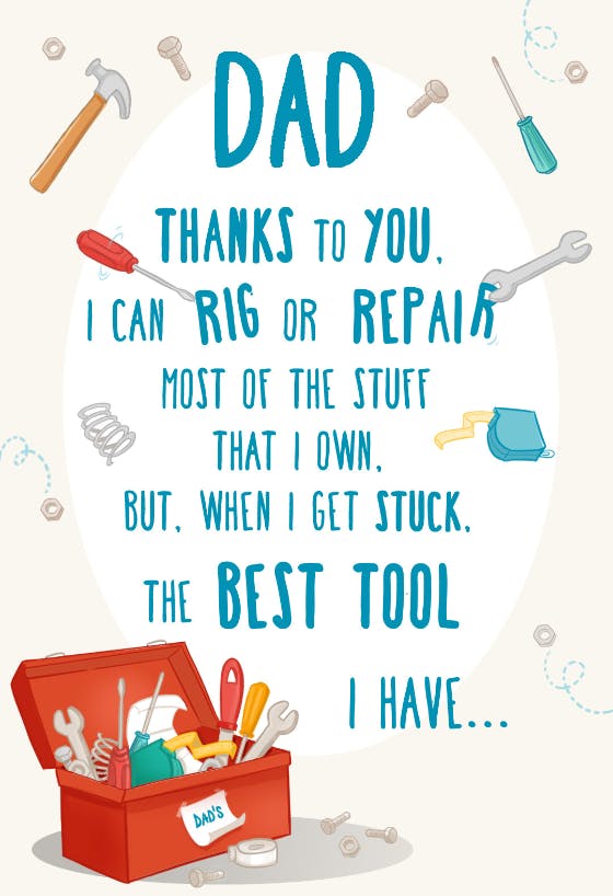 Special Dial for Dad - Father's Day Card (Free) | Greetings Island