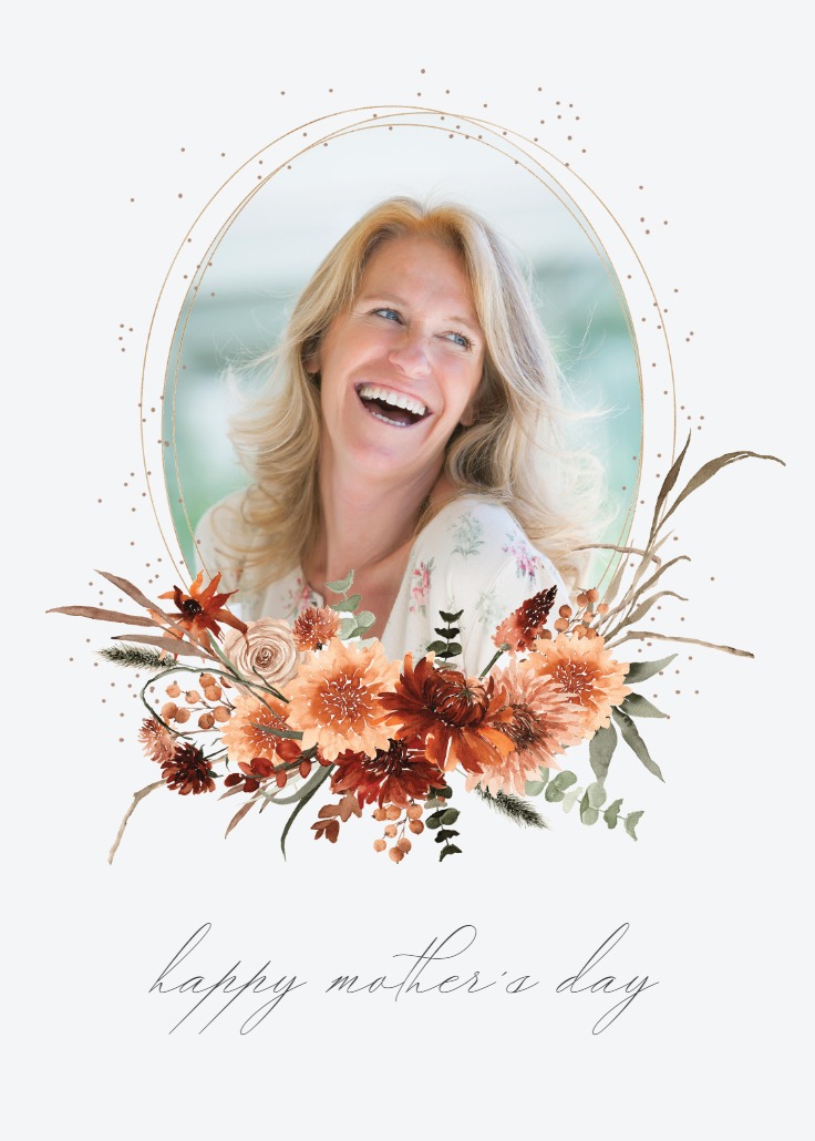 Terracotta flower frame - Mother's Day Card | Greetings Island