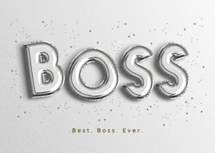Top Notch Balloons - Boss Day Card (Free) | Greetings Island