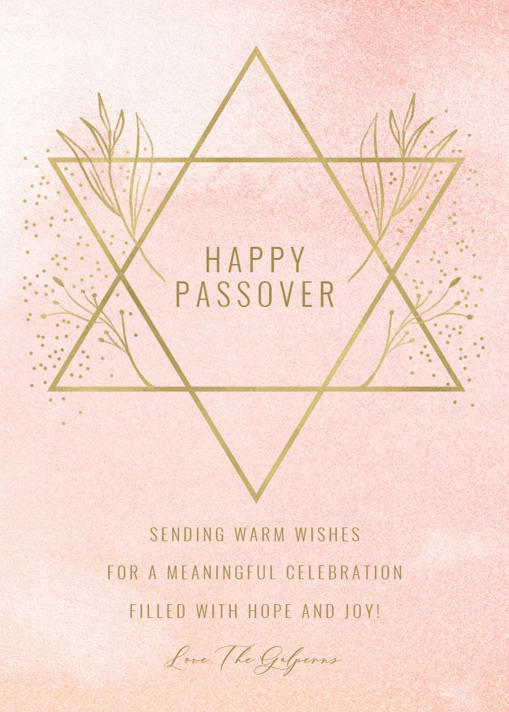 Traditional Star - Passover Card (Free) | Greetings Island