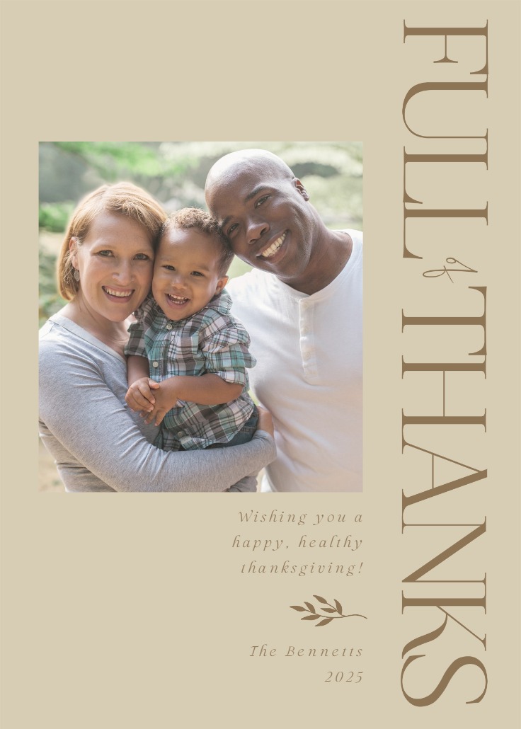 Full of Thanks - Thanksgiving Card (Free) | Greetings Island