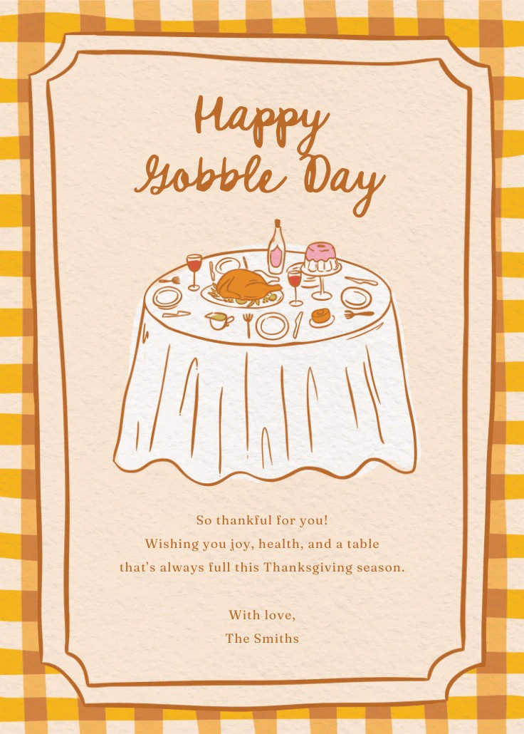Gobble till You Wobble - Thanksgiving Card (Free) | Greetings Island