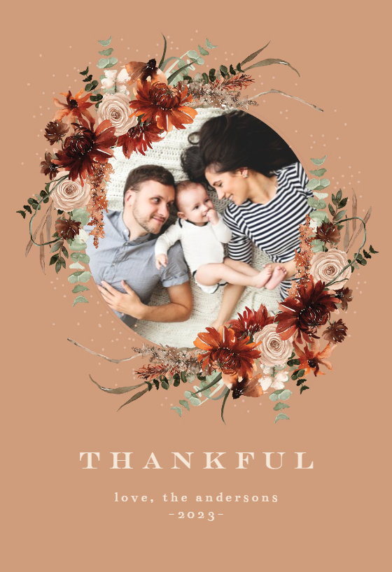 Thanksgiving Terracotta Frame - Thanksgiving Card | Greetings Island