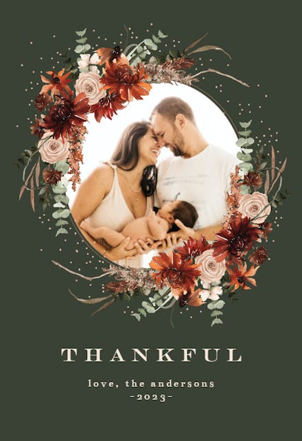 Thanksgiving Terracotta Frame - Thanksgiving Card | Greetings Island