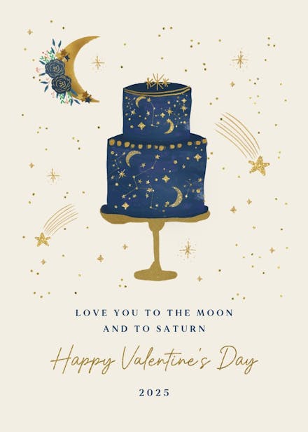 Crescent Moon - Valentine's Day Card (Free) | Greetings Island