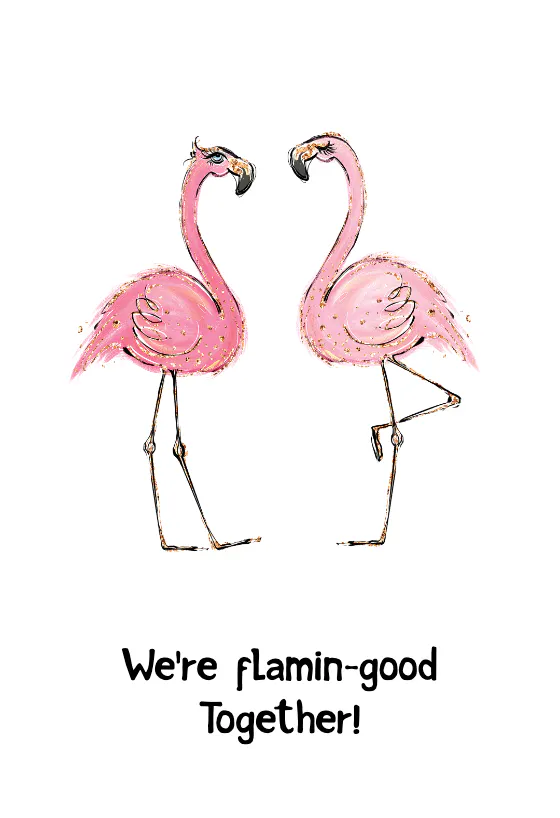 Flamingo - Valentine's Day Card (Free) | Greetings Island