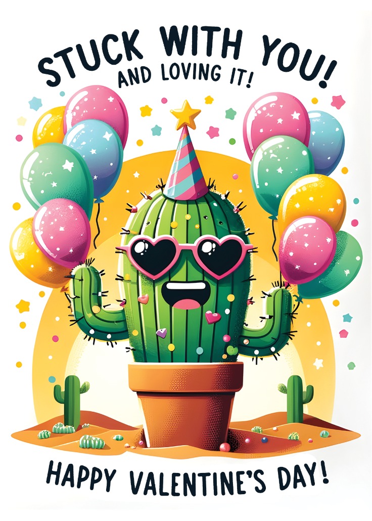 Stuck with You - Valentine's Day Card | Greetings Island