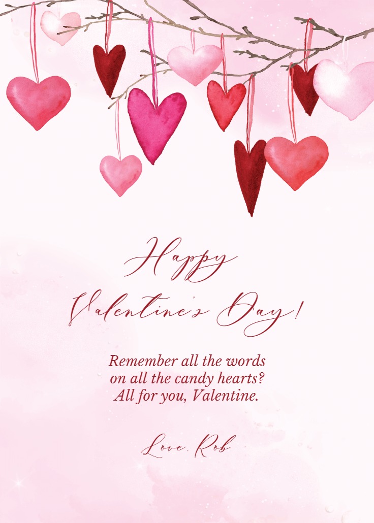 Valentine's day hearts - Valentine's Day Card | Greetings Island