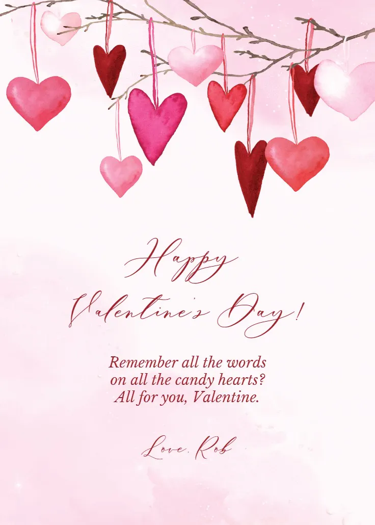 Valentine's day hearts - Valentine's Day Card | Greetings Island