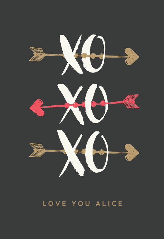 XO XO XO - Valentine's Day Card (Free) | Greetings Island