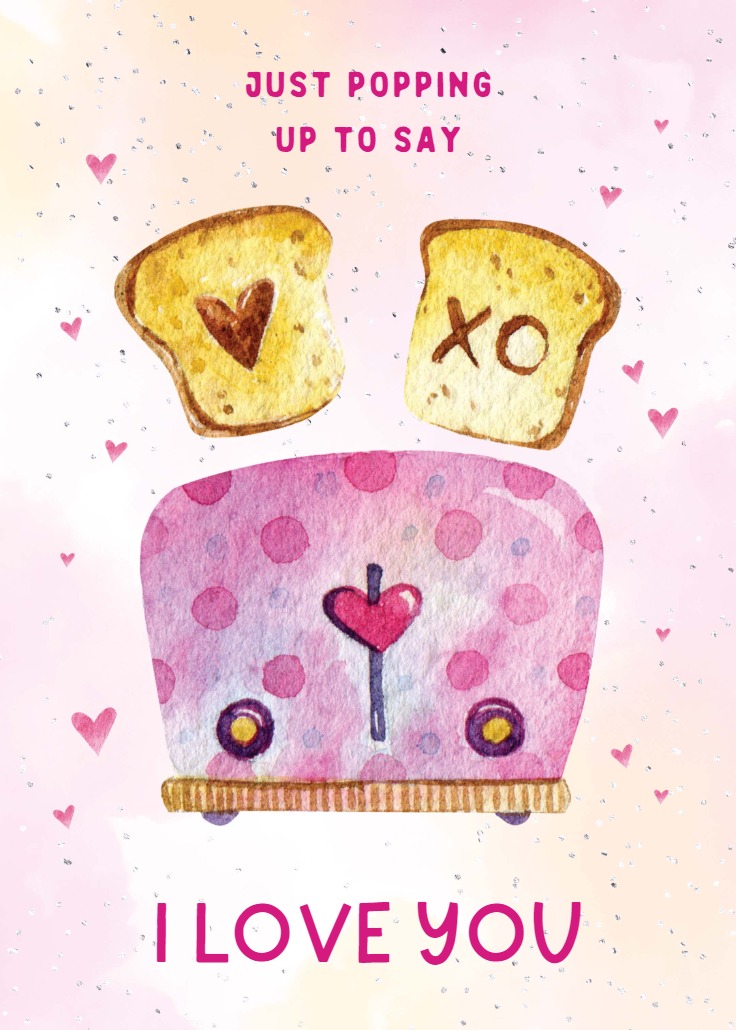 Toasts in love - Love Card | Greetings Island