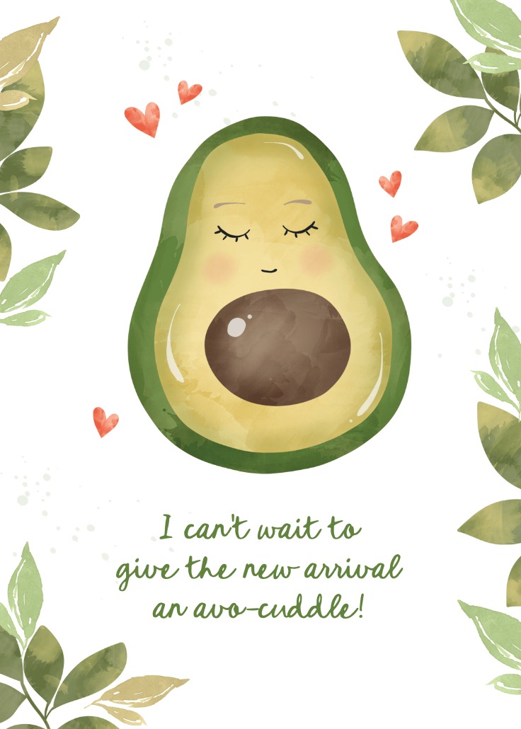 Avo cuddle - Baby Shower & New Baby Card | Greetings Island