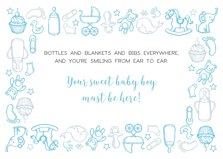 Border Design Baby Shower