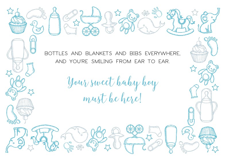 Baby Border - Baby Shower & New Baby Card | Greetings Island