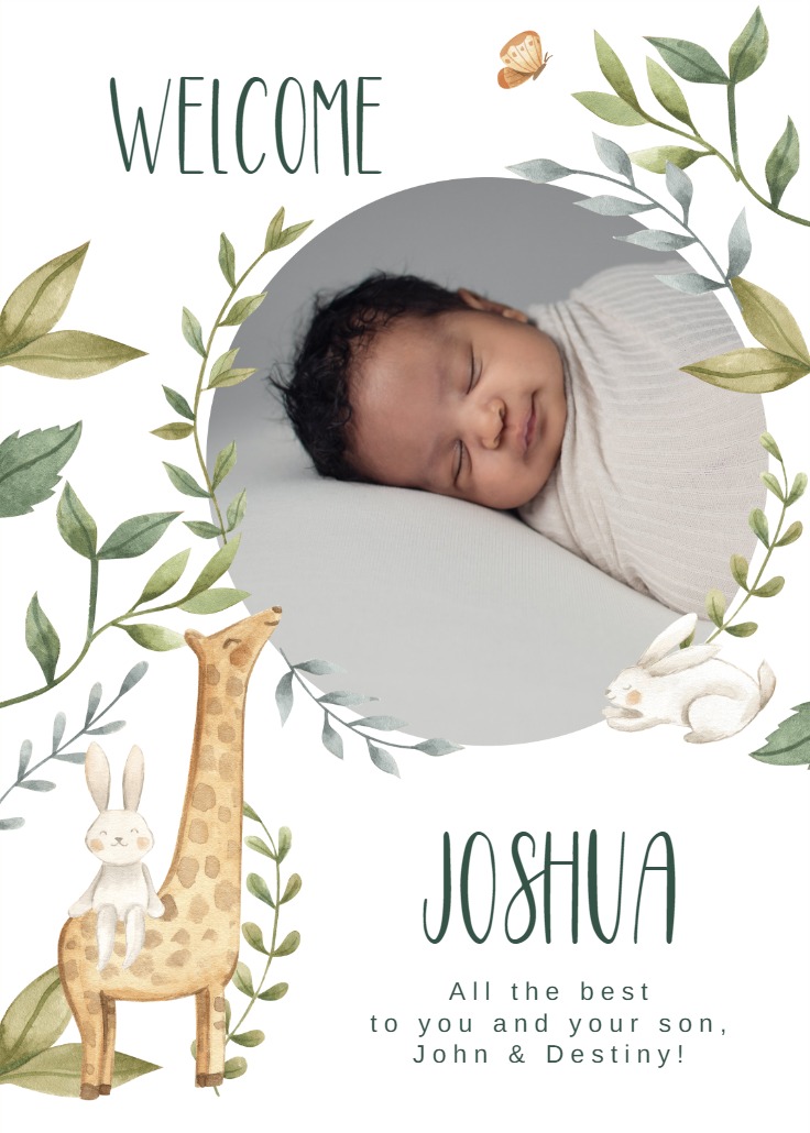 Curious Visitors - Baby Shower & New Baby Card | Greetings Island