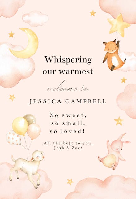 Gentle Friends - Baby Shower & New Baby Card | Greetings Island