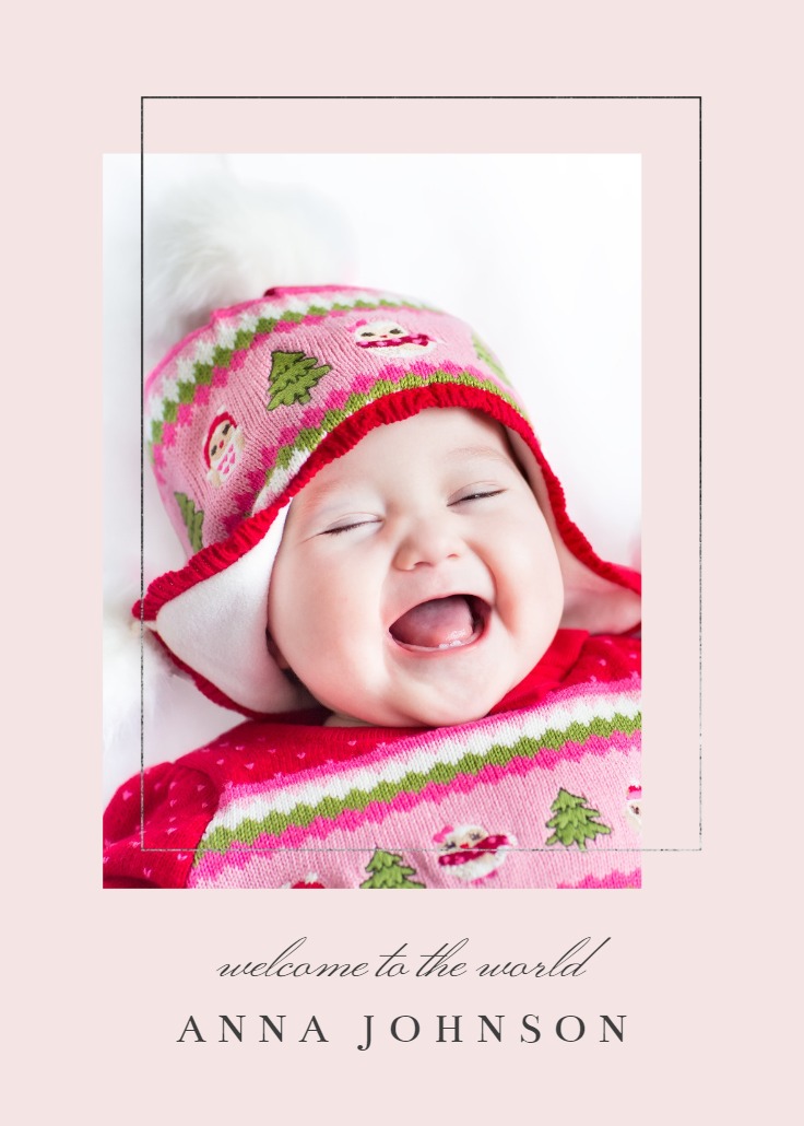 Lux photo frame - Baby Shower & New Baby Card | Greetings Island