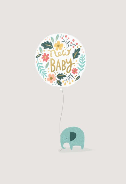 Hippo Hurray - Baby Shower & New Baby Card (Free) | Greetings Island