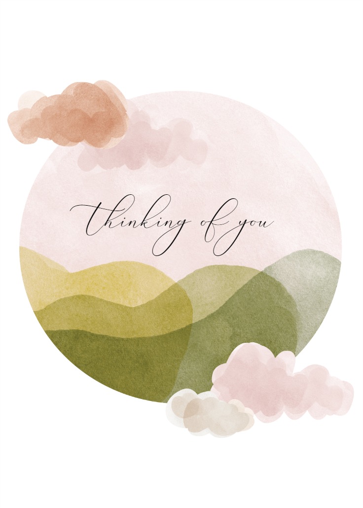 Autumnal Watercolor - Sympathy & Condolences Card | Greetings Island