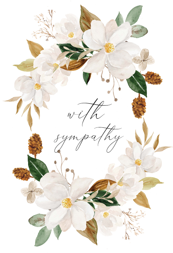 Autumnal Watercolor - Sympathy & Condolences Card | Greetings Island