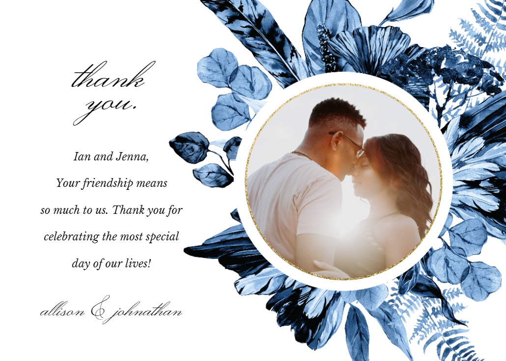 Blue Floral - Sympathy & Condolences Card (Free) | Greetings Island