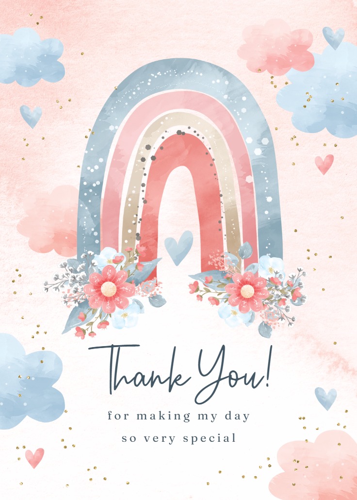 A Big Thank You - Birthday Thank You Card | Greetings Island