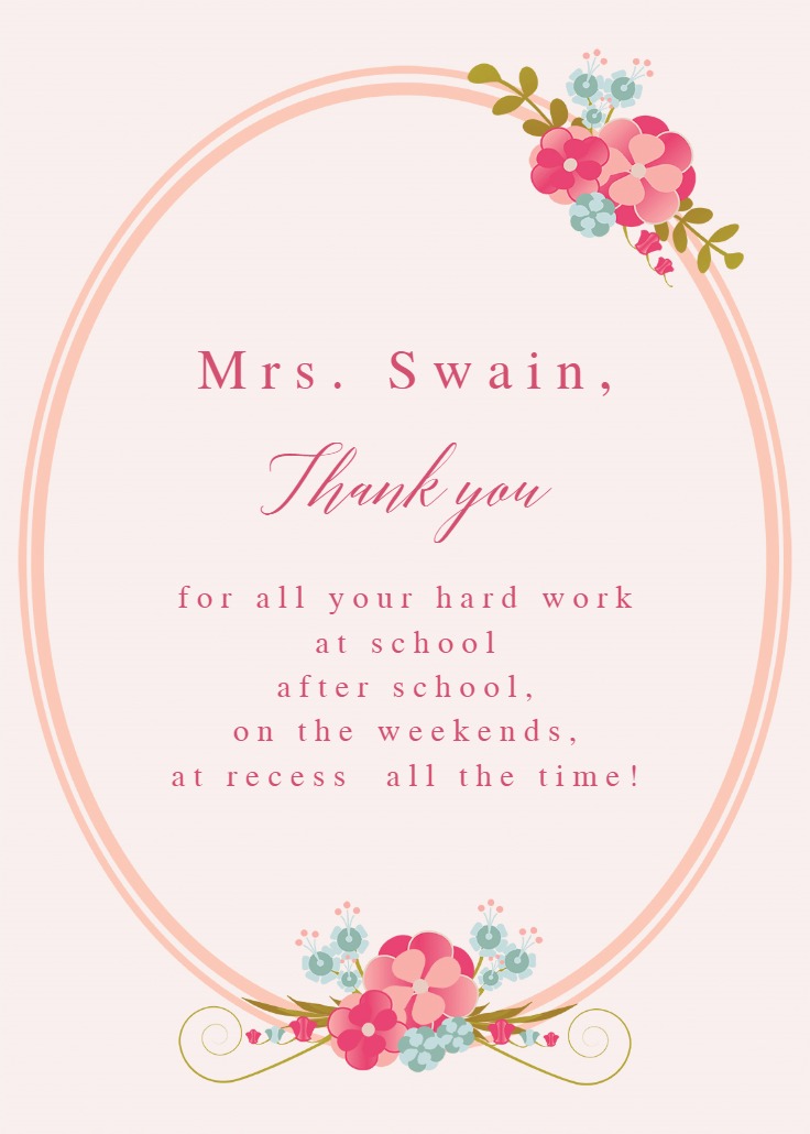 Full of Pink - Thank You Card (Free) | Greetings Island