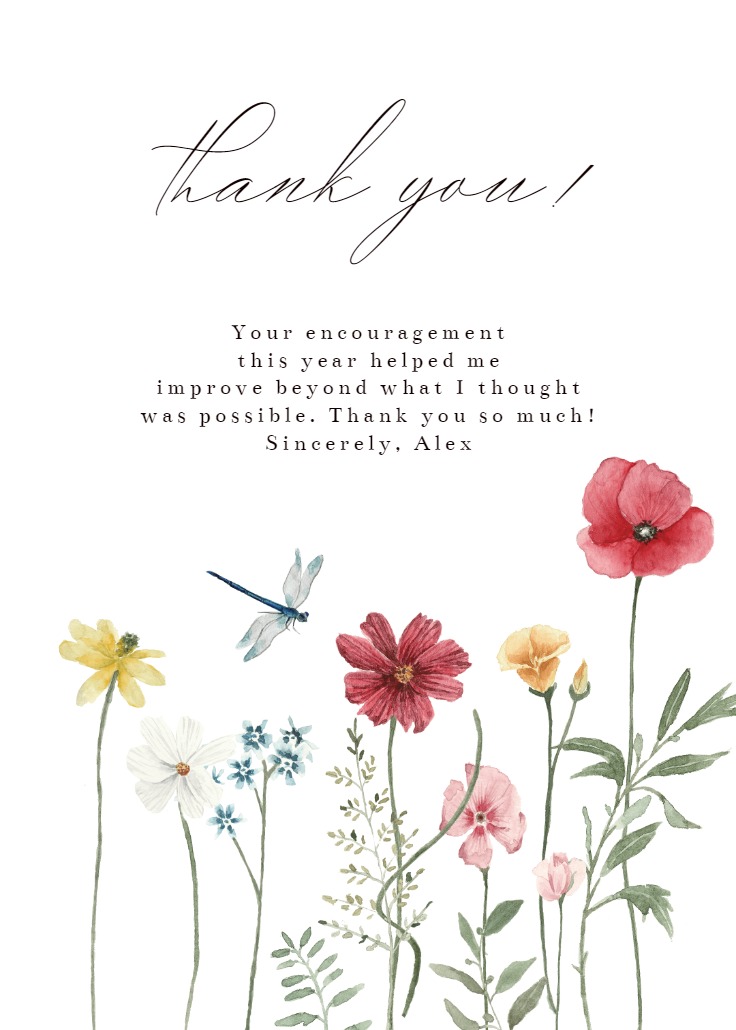 Meadow Corner - Thank You Card (Free) | Greetings Island