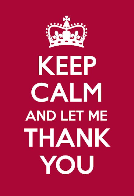 OH! - Thank You Card Template (Free) | Greetings Island