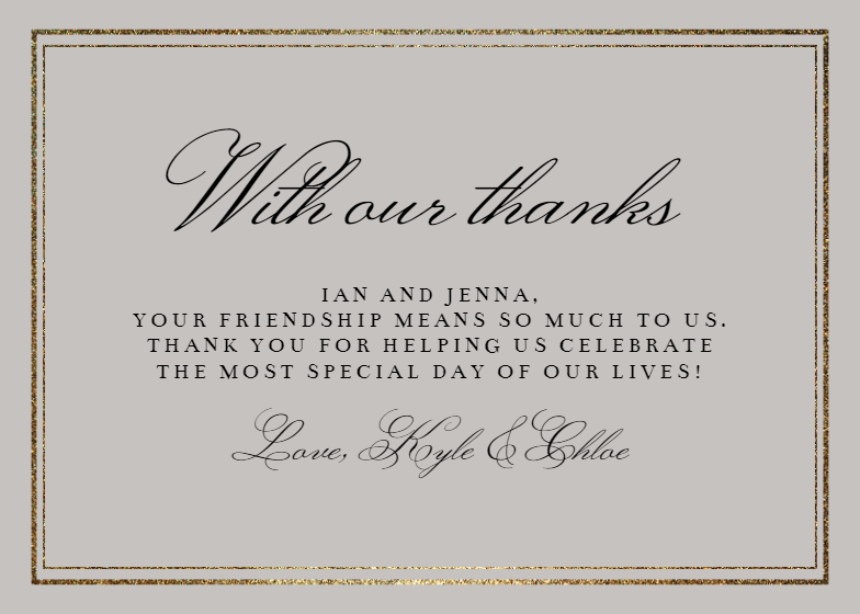 Blush Gold Spots - Thank You Card Template | Greetings Island