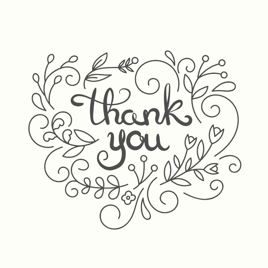 Simple Swirls - Thank You Card | Greetings Island