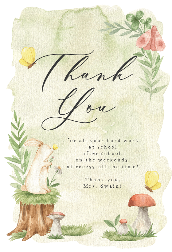 Summer Forest - Thank You Card | Greetings Island