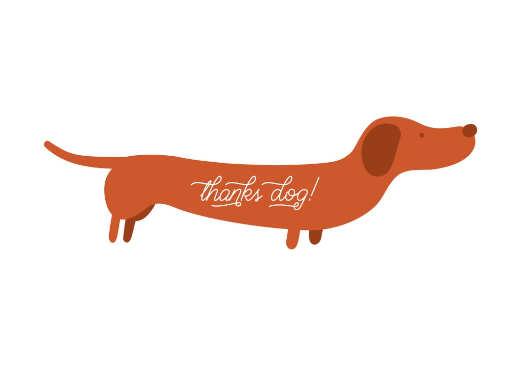 Thanks Dog - Thank You Card (Free) | Greetings Island