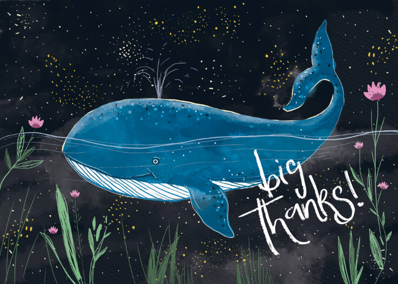 The Biggest Thanks! - Thank You Card Template (Free) | Greetings Island