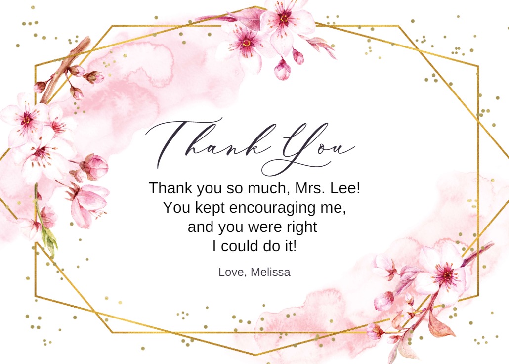 Lines and Angles - Thank You Card For Teacher | Greetings Island