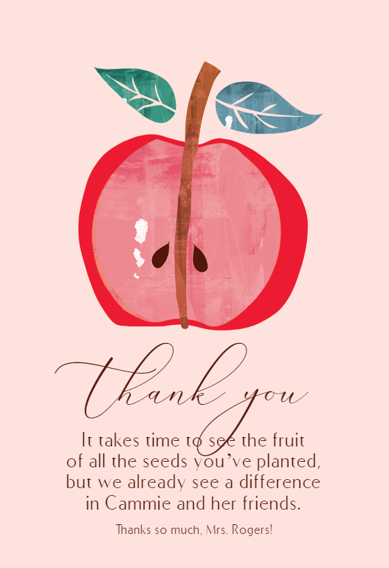 Planting Seeds - Thank You Card For Teacher (Free) | Greetings Island