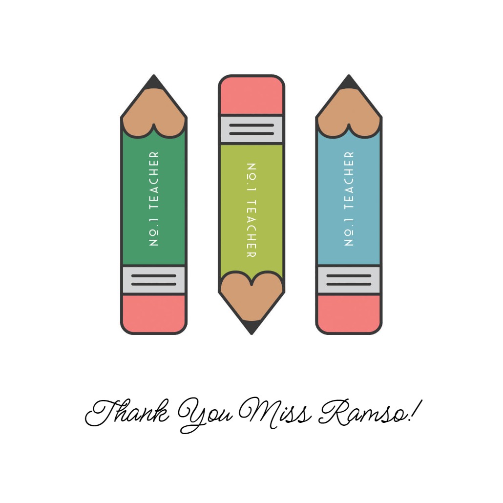 Pretty Pencils - Thank You Card For Teacher (Free) | Greetings Island