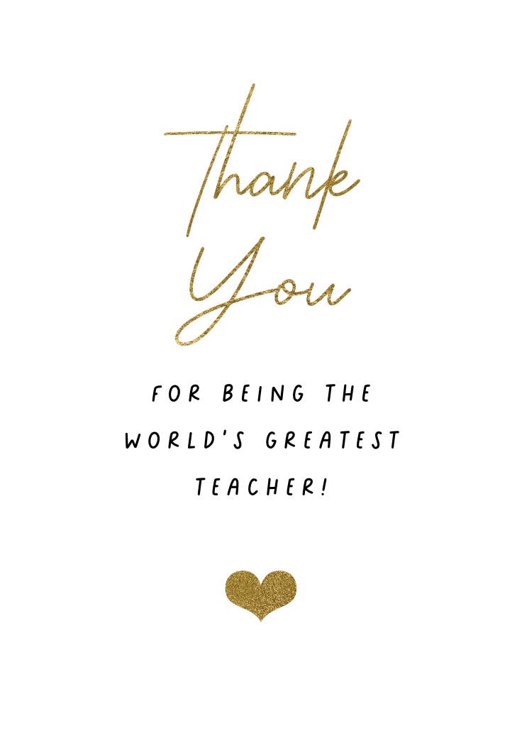 Thank You Teacher Beeing Amazing Thank You Teacher Card By Sweetlove