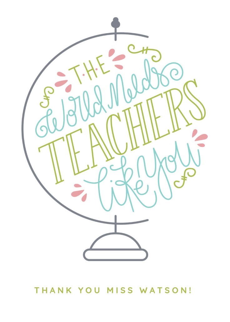 Worlds Best Teacher - Thank You Card For Teacher (Free) | Greetings Island