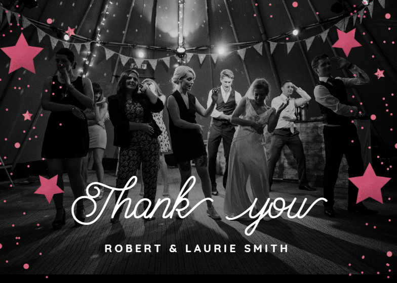 Snowy Blast - Wedding Thank You Card | Greetings Island