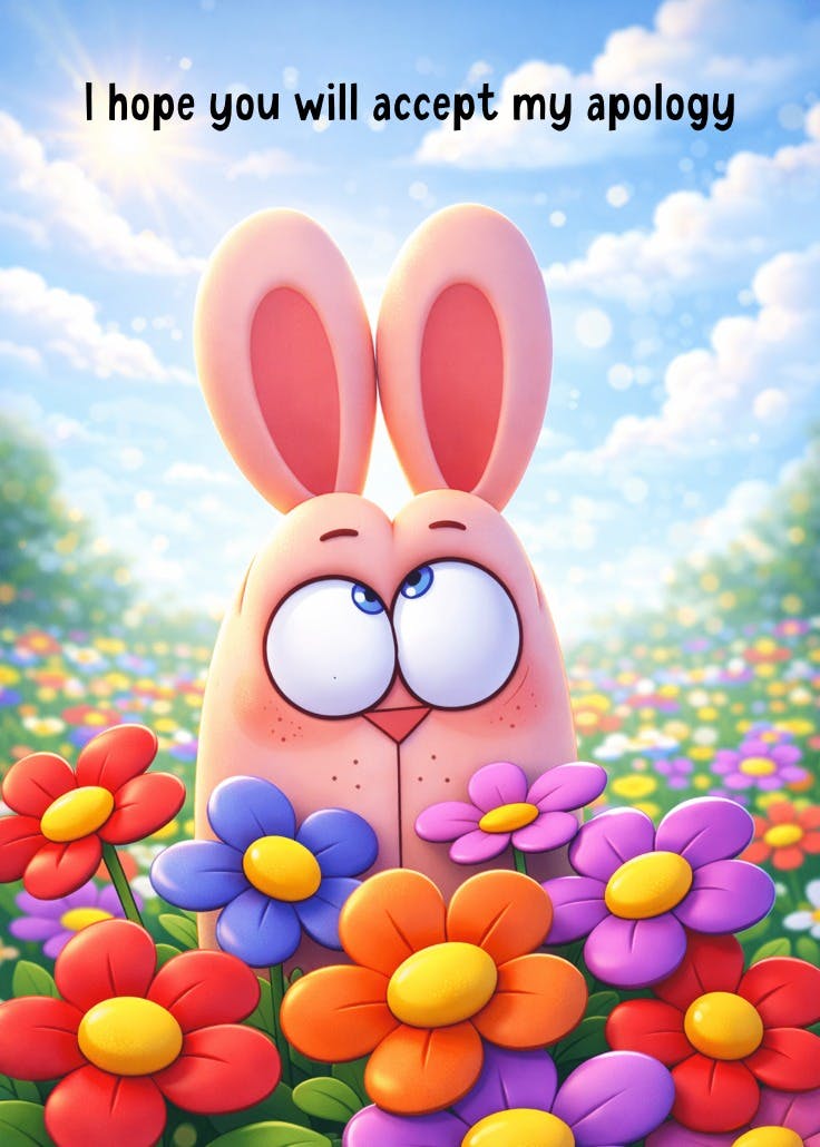 Accept My Apology - Tarjeta De Disculpa (Gratis) | Greetings Island