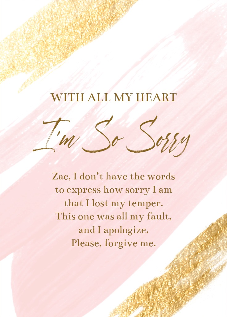 Color Brushed - Sorry Card | Greetings Island