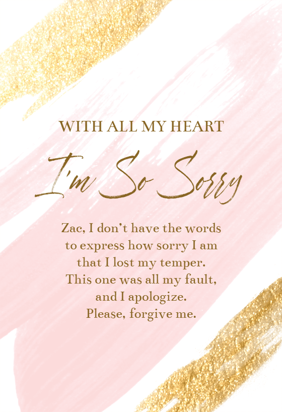 Color Brushed - Sorry Card | Greetings Island