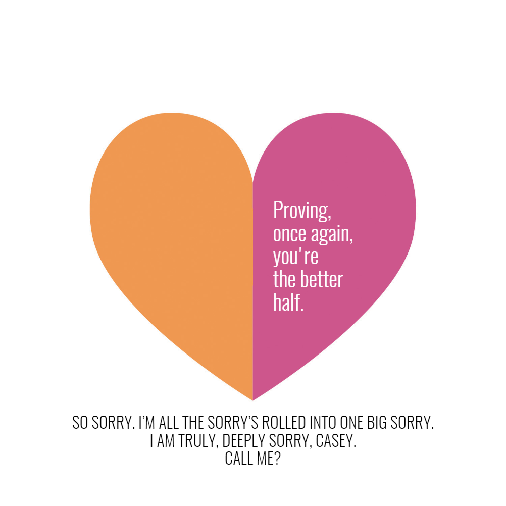 Part of me - Sorry Card (Free) | Greetings Island