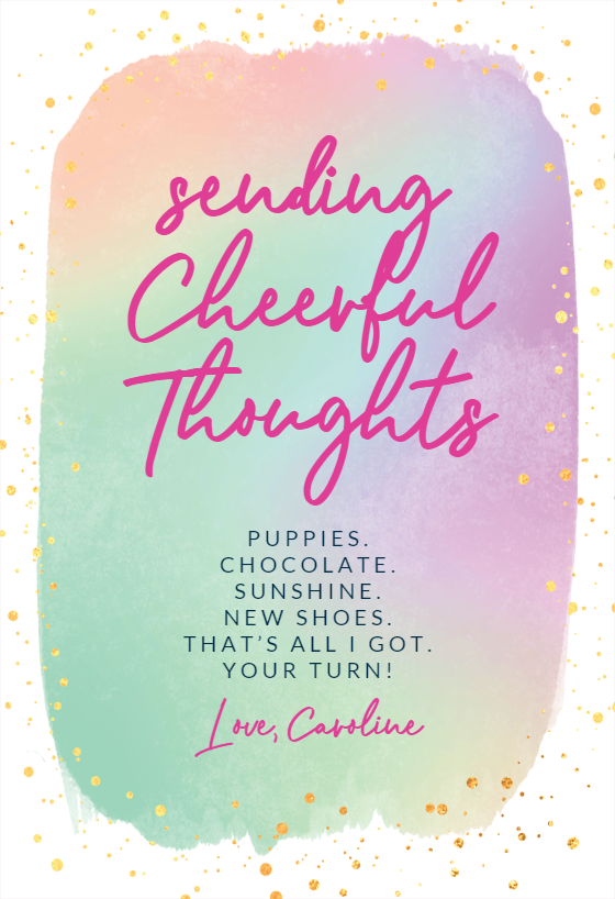 Pretty Puddle - Cheer Up Card | Greetings Island